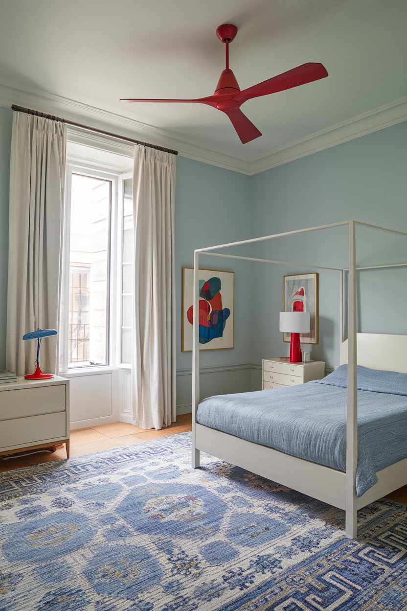 20 Striking Red and Blue Bedroom Ideas That'll Transform Your Space