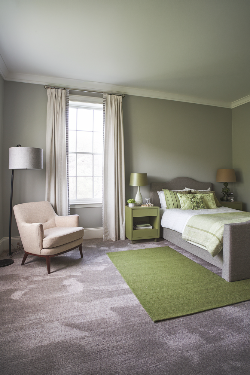 27 Stunning Green and Gray Bedroom Ideas to Transform Your Space