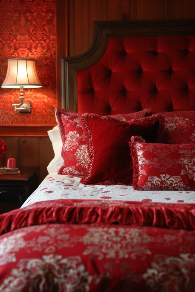 19 Red Bedroom Ideas That'll Make You Forget All About "50 Shades"