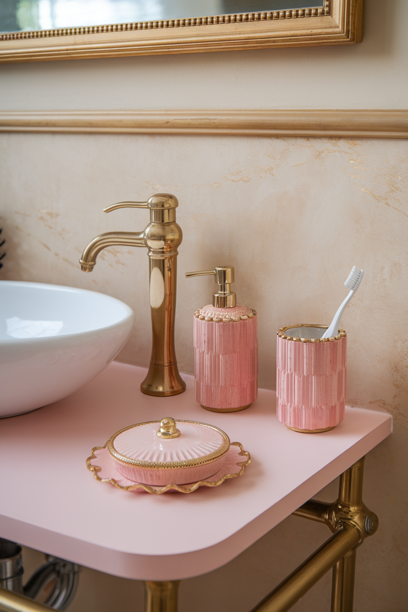 25 Stunning Pink and Gold Bathroom Ideas That Will Make You Swoon