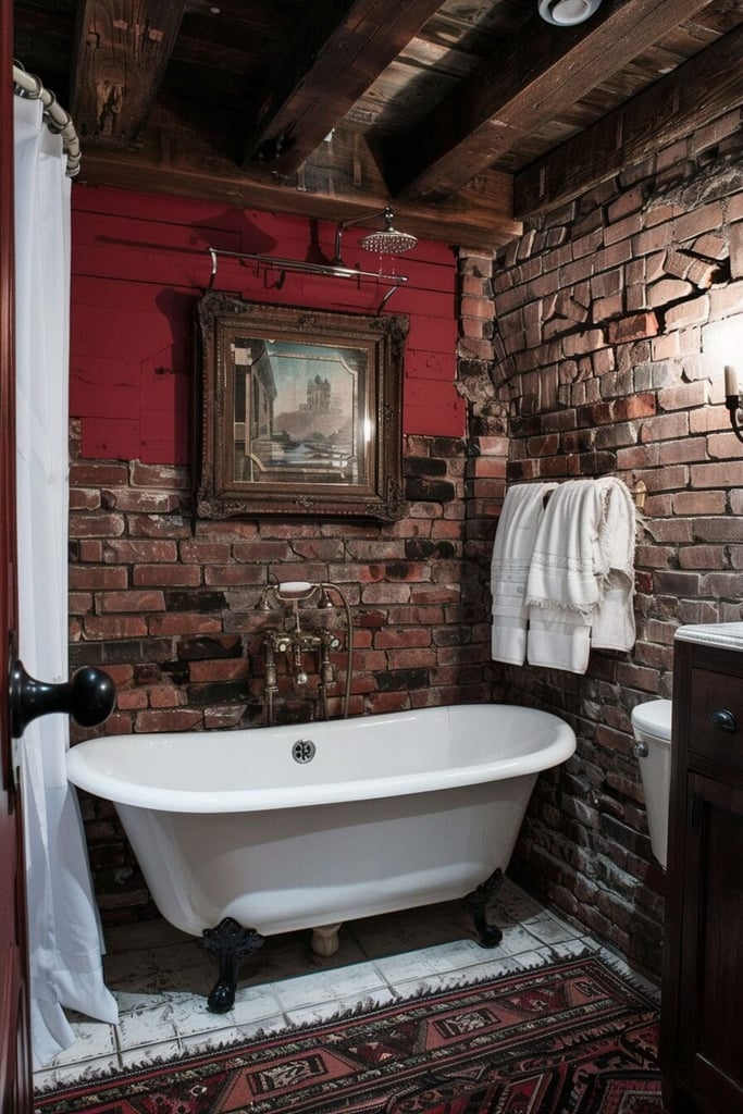24 Red Bathroom Ideas That'll Make You Never Want To Leave This Room Again