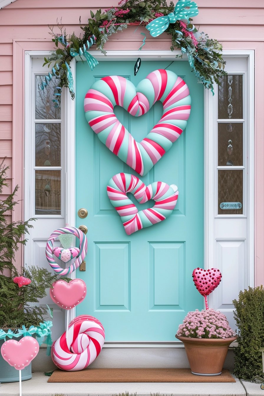 20 Heartfelt Valentine Door Decorations to Welcome Love Home