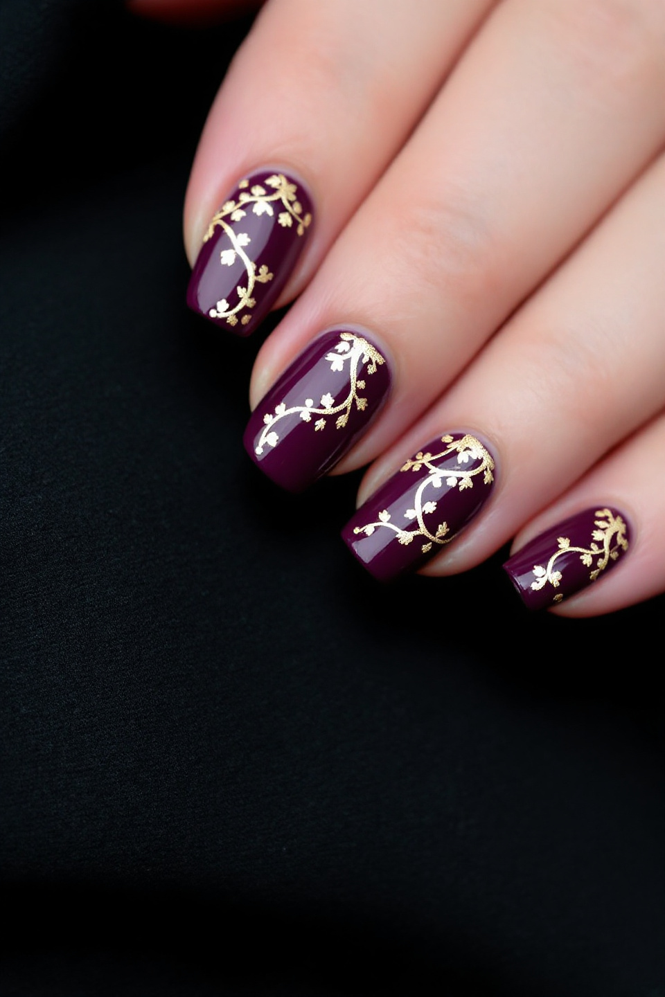 35 Stunning Purple and Gold Nail Designs You Need to Try