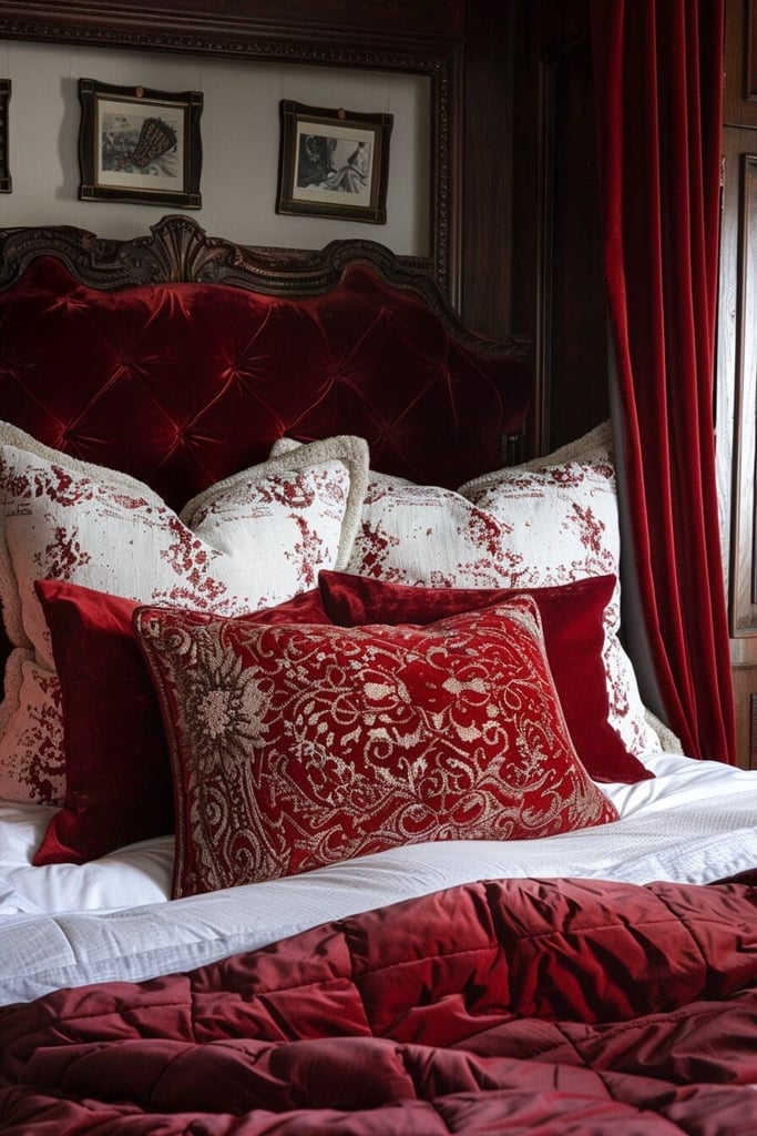 19 Red Bedroom Ideas That'll Make You Forget All About "50 Shades"