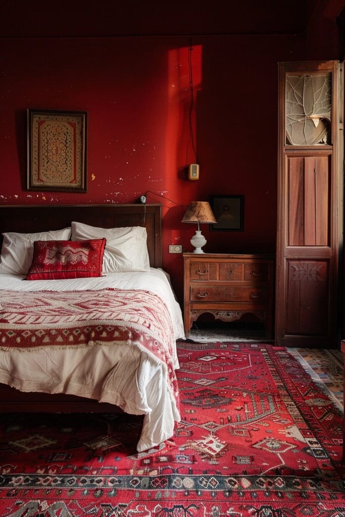 19 Red Bedroom Ideas That'll Make You Forget All About "50 Shades"