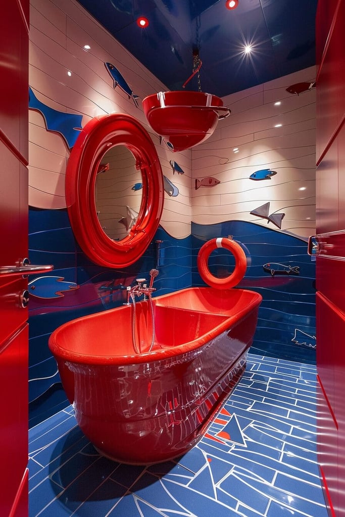 24 Red Bathroom Ideas That'll Make You Never Want To Leave This Room Again