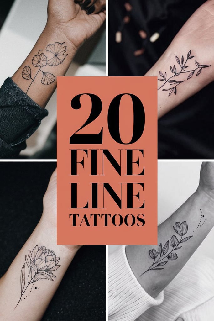 20 Delicate Fine Line Tattoos That'll Make You Want Ink ASAP