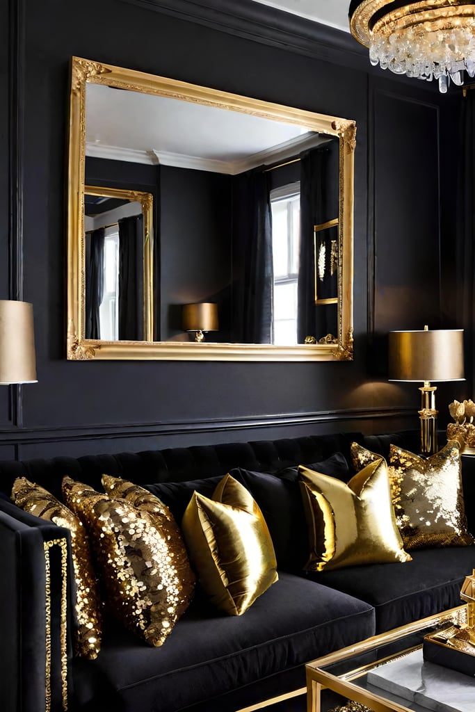 25 Black and Gold Living Room Ideas for Chic Decor