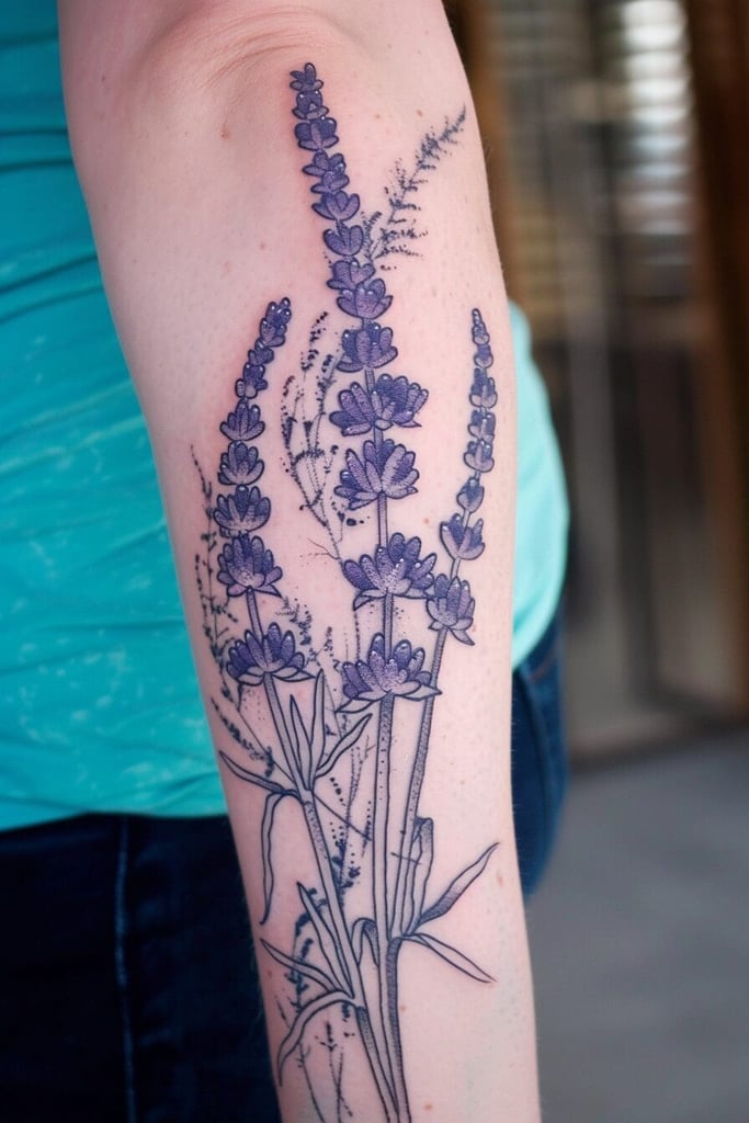 30 Lavender Tattoos That Will Make You Want To Run To The Tattoo Parlor