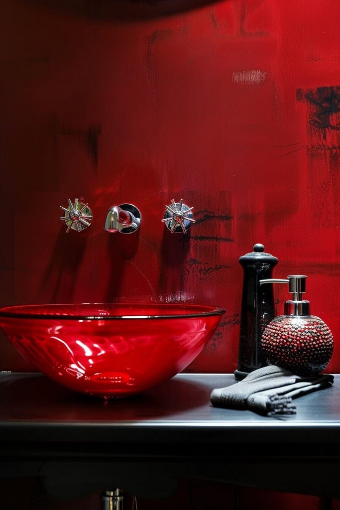 24 Red Bathroom Ideas That'll Make You Never Want To Leave This Room Again