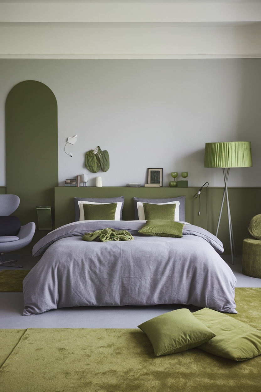 27 Stunning Green and Gray Bedroom Ideas to Transform Your Space