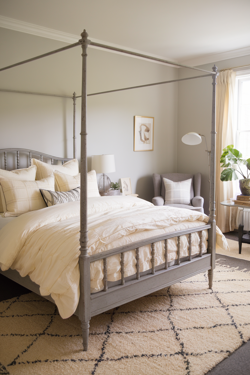 25 Stunning Cream and Grey Bedroom Ideas to Transform Your Space