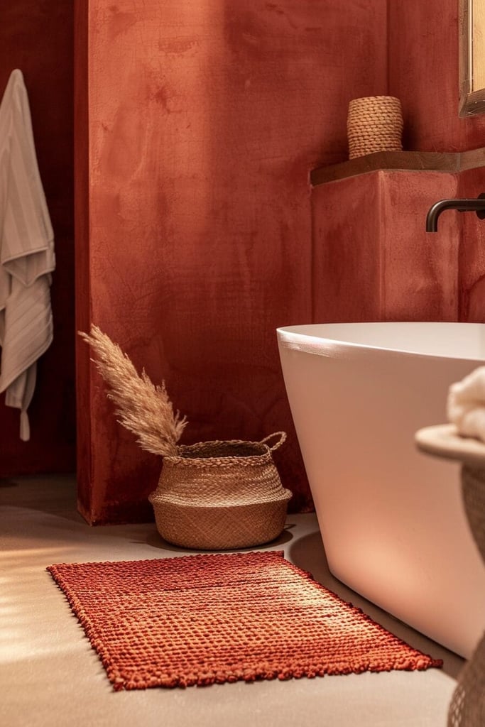 24 Red Bathroom Ideas That'll Make You Never Want To Leave This Room Again