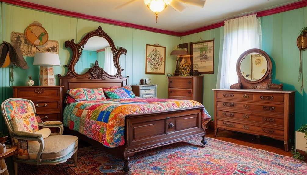 25 Vintage Eclectic Bedroom Ideas That Are a Total Thrift Store ...