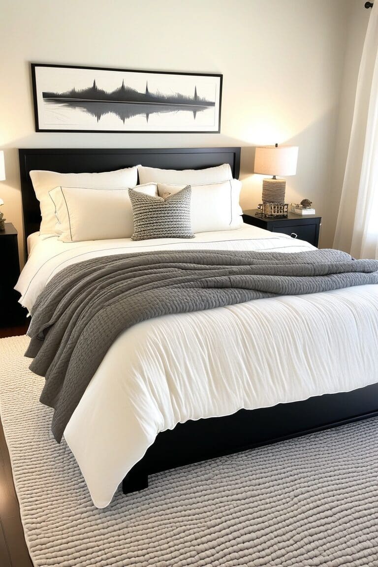 15 Stunning Bedroom Ideas to Complement Your Black Bed Frame - Roomy ...