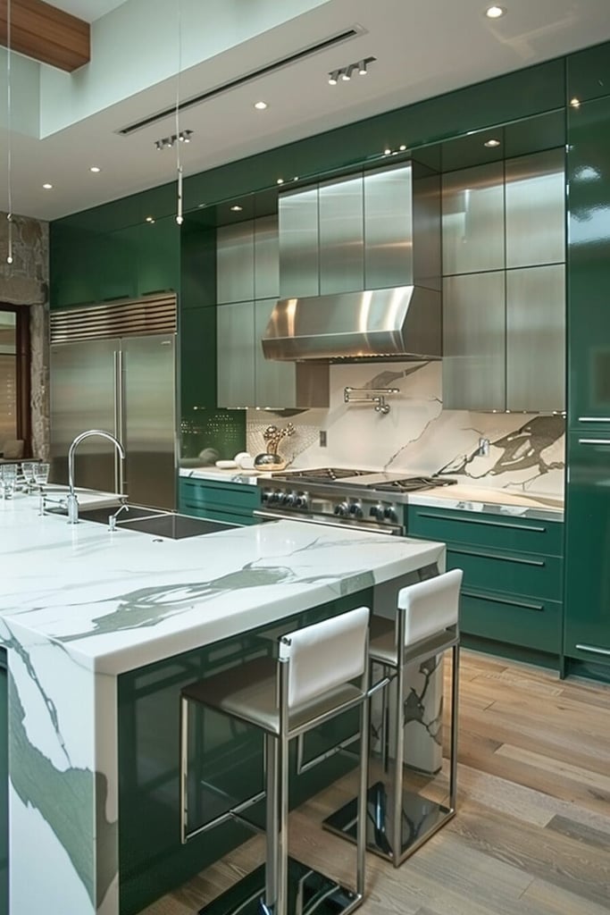 23 Green Kitchen Ideas That Will Make You Swoon