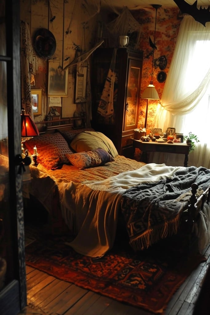 25 Spooky Halloween Bedroom Ideas for a Frightfully Stylish Sleep Space