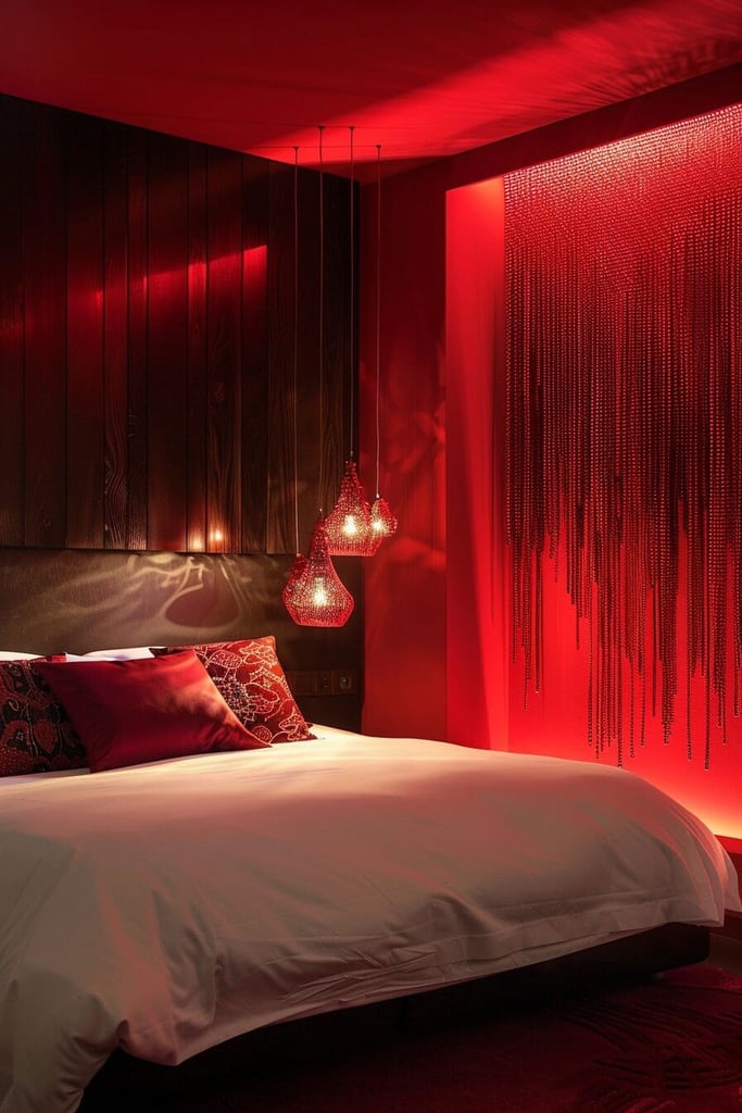19 Red Bedroom Ideas That'll Make You Forget All About "50 Shades"