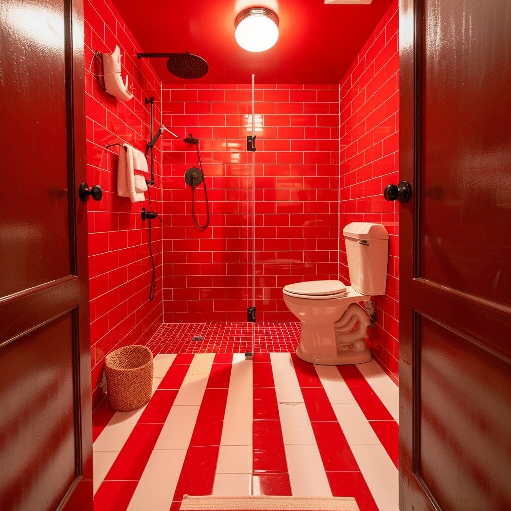 24 Red Bathroom Ideas That'll Make You Never Want To Leave This Room Again
