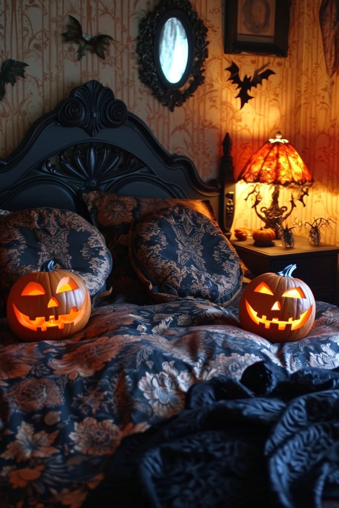 25 Spooky Halloween Bedroom Ideas for a Frightfully Stylish Sleep Space