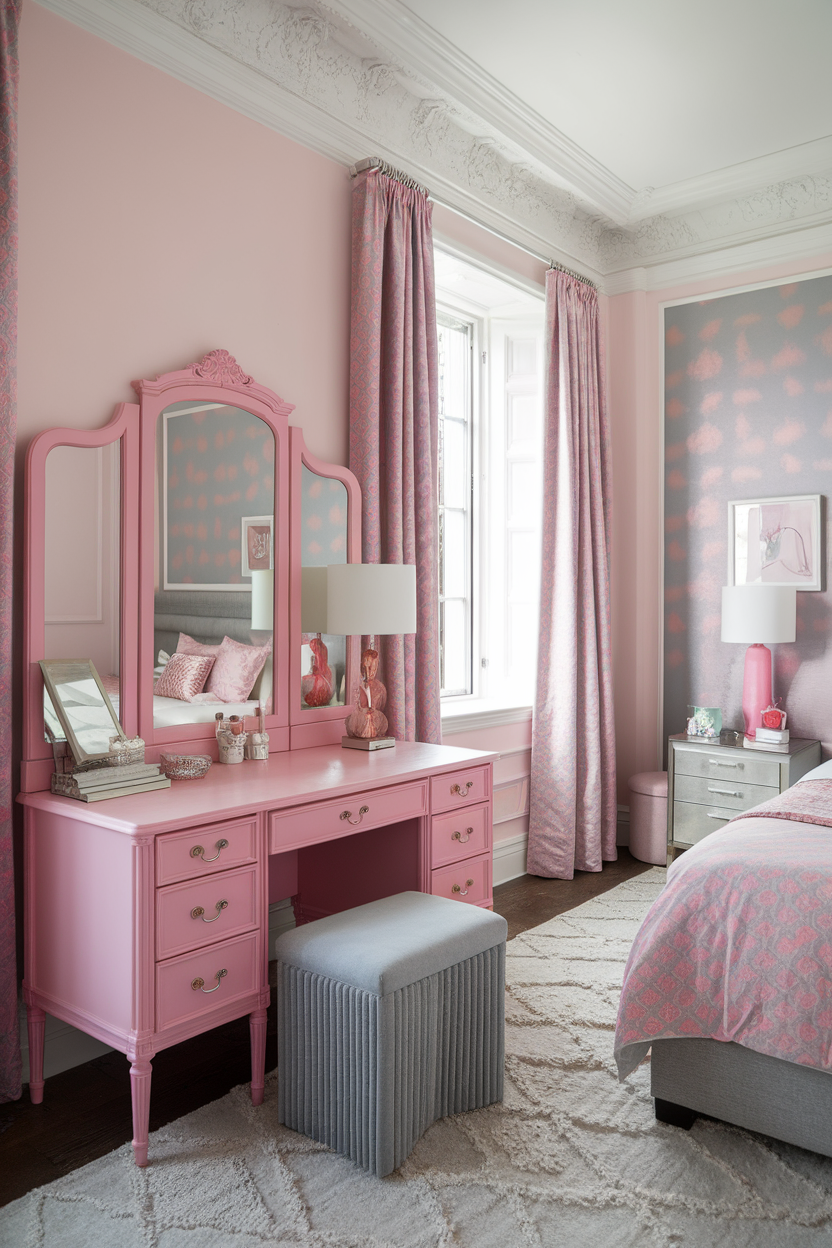 25 Dreamy Pink and Grey Bedroom Ideas You'll Fall in Love With