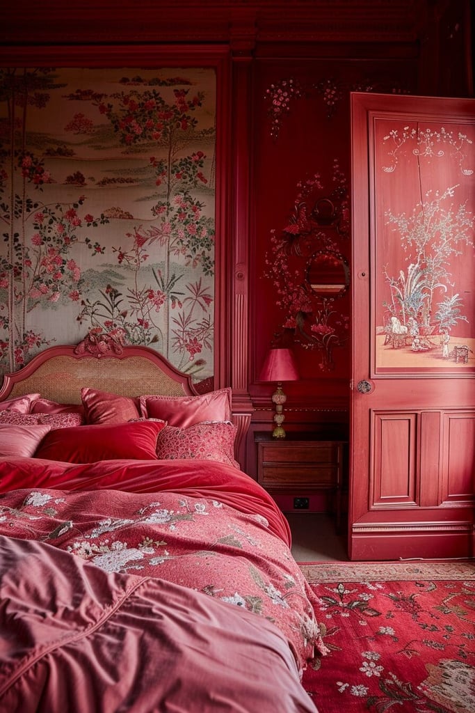 19 Red Bedroom Ideas That'll Make You Forget All About "50 Shades"
