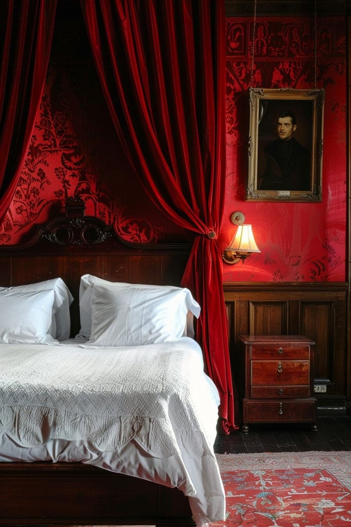 19 Red Bedroom Ideas That'll Make You Forget All About "50 Shades"