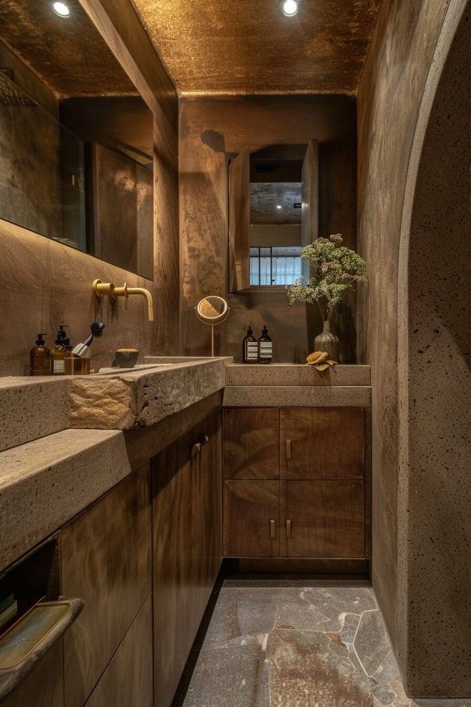 17 Brown Bathroom Ideas That Are So Chic You'll Ditch the White Tiles ...