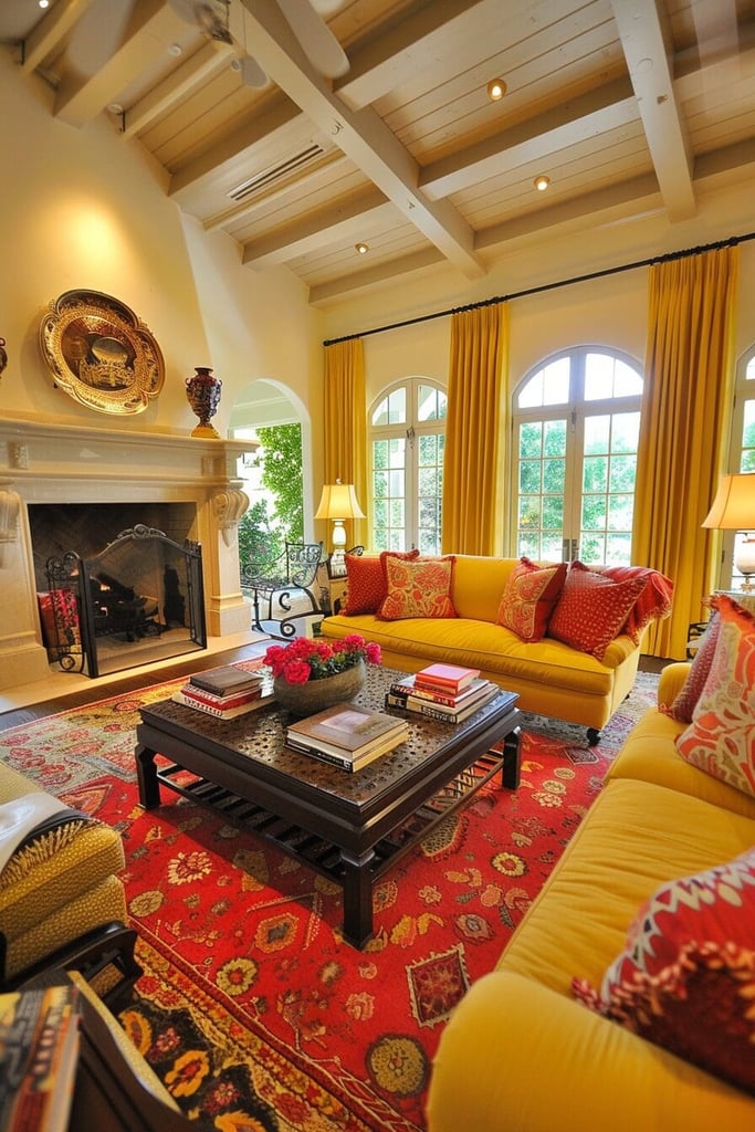 21 Red Living Room Ideas That Will Make You Say "Forget Neutral, I'm ...