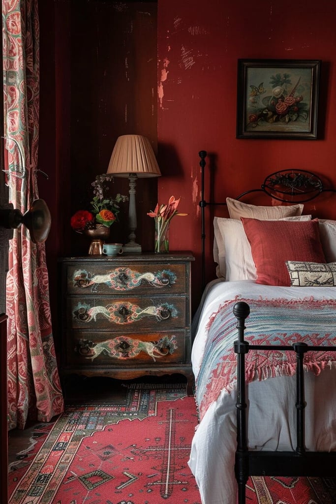 19 Red Bedroom Ideas That'll Make You Forget All About "50 Shades"