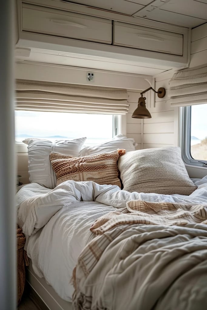 20 Ingenious Small RV Bedroom Ideas for Comfortable Travelling