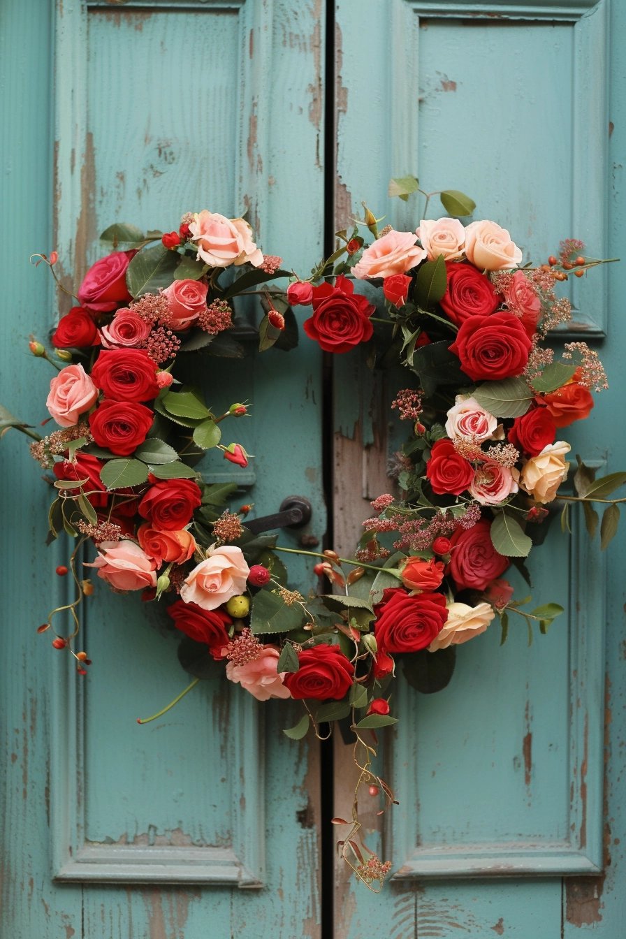 20 Heartfelt Valentine Door Decorations to Welcome Love Home