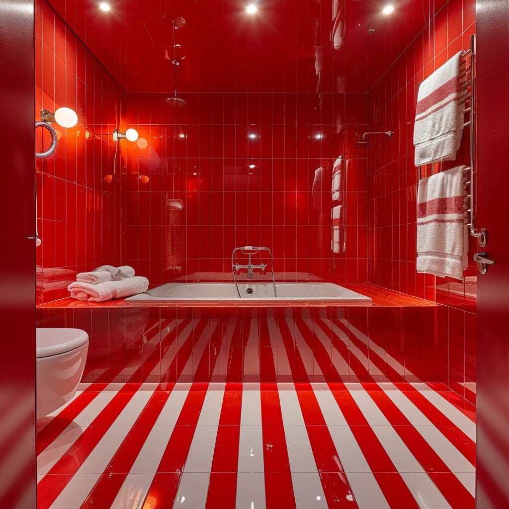 24 Red Bathroom Ideas That'll Make You Never Want To Leave This Room Again