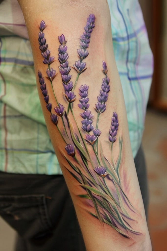 30 Lavender Tattoos That Will Make You Want To Run To The Tattoo Parlor