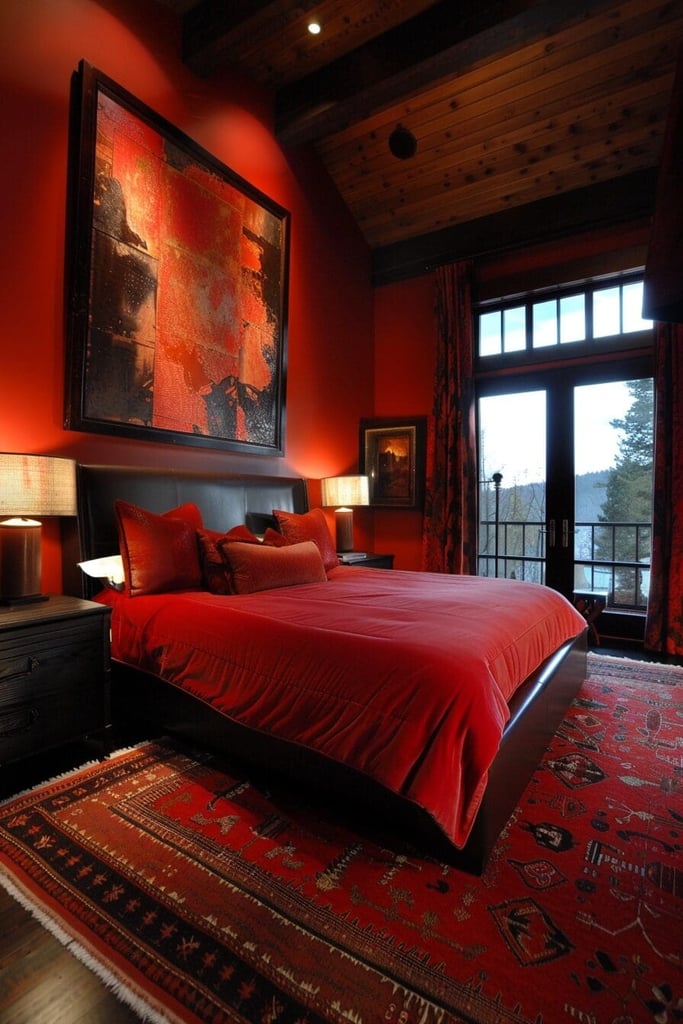 19 Red Bedroom Ideas That'll Make You Forget All About "50 Shades"