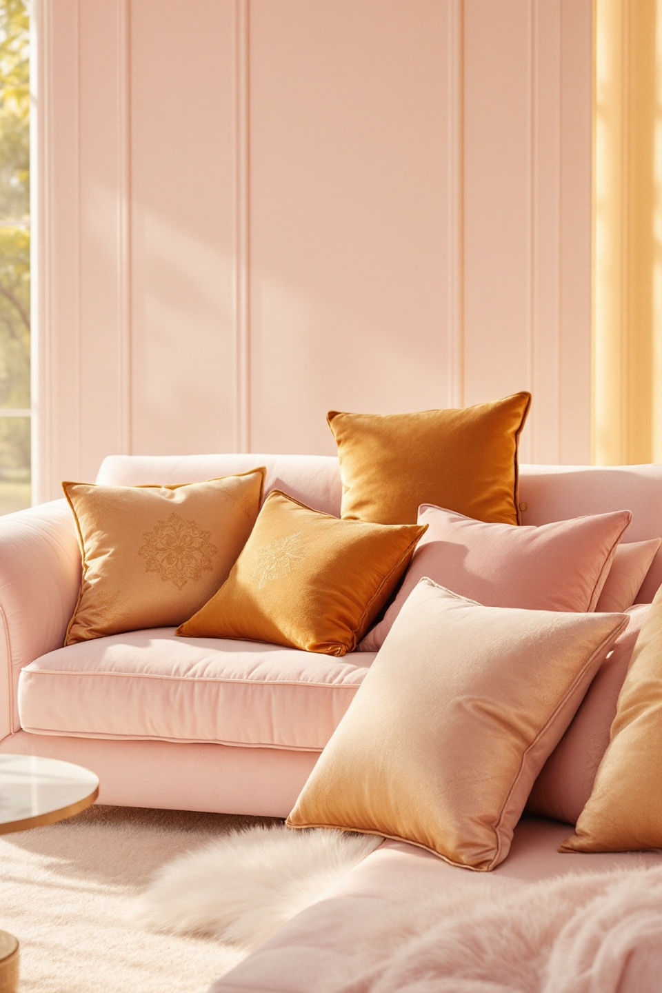 23 Stunning Pink and Gold Living Room Ideas That'll Make You Swoon