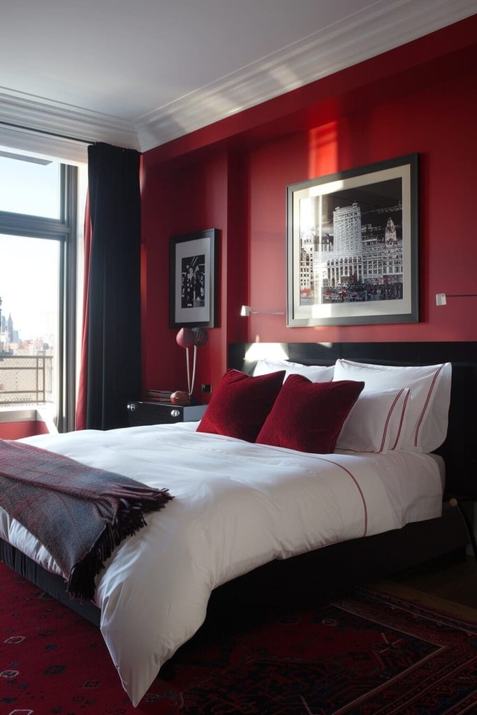 19 Red Bedroom Ideas That'll Make You Forget All About "50 Shades"
