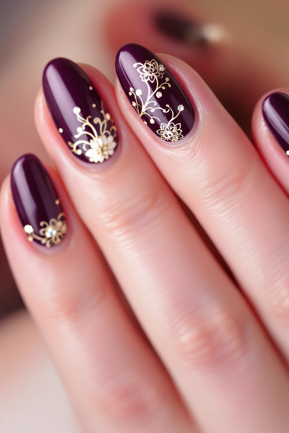35 Stunning Purple and Gold Nail Designs You Need to Try