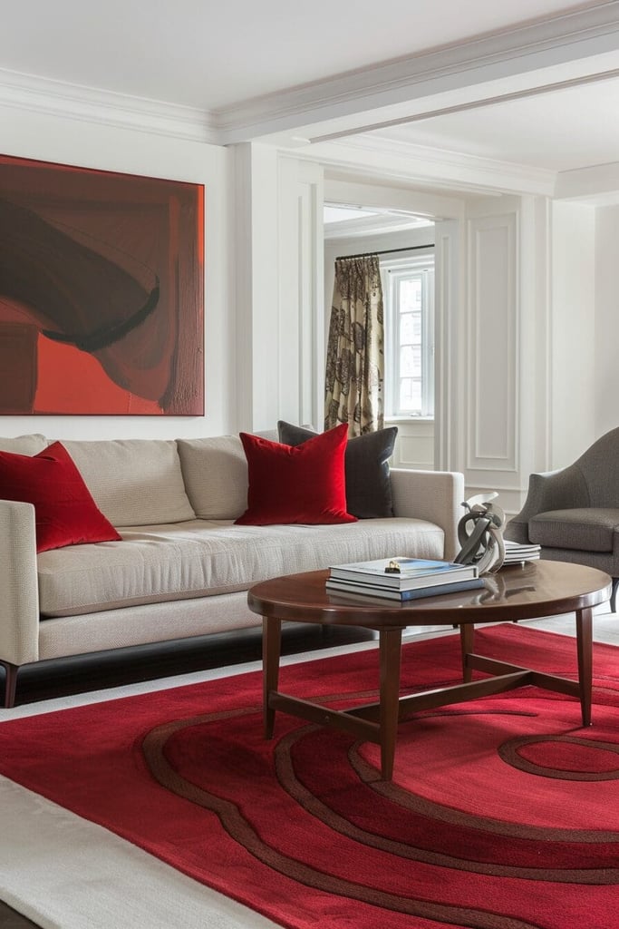 21 Red Living Room Ideas That Will Make You Say "Forget Neutral, I'm ...
