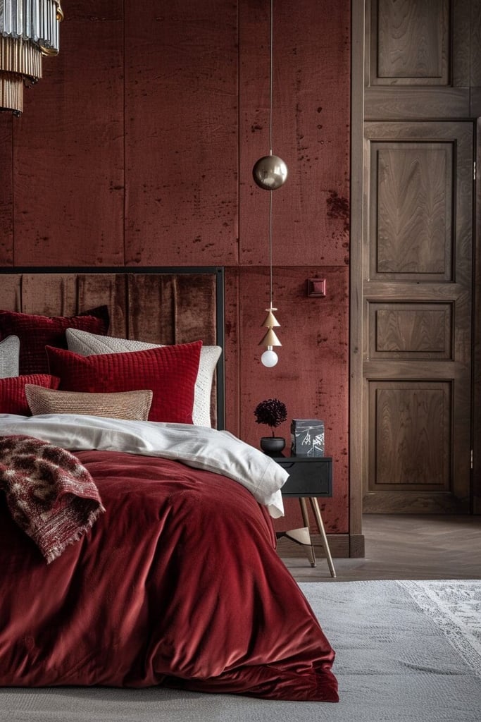 19 Red Bedroom Ideas That'll Make You Forget All About "50 Shades"