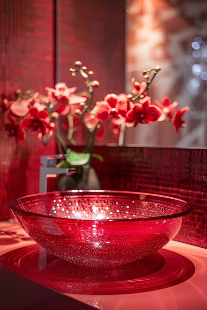 24 Red Bathroom Ideas That'll Make You Never Want To Leave This Room Again
