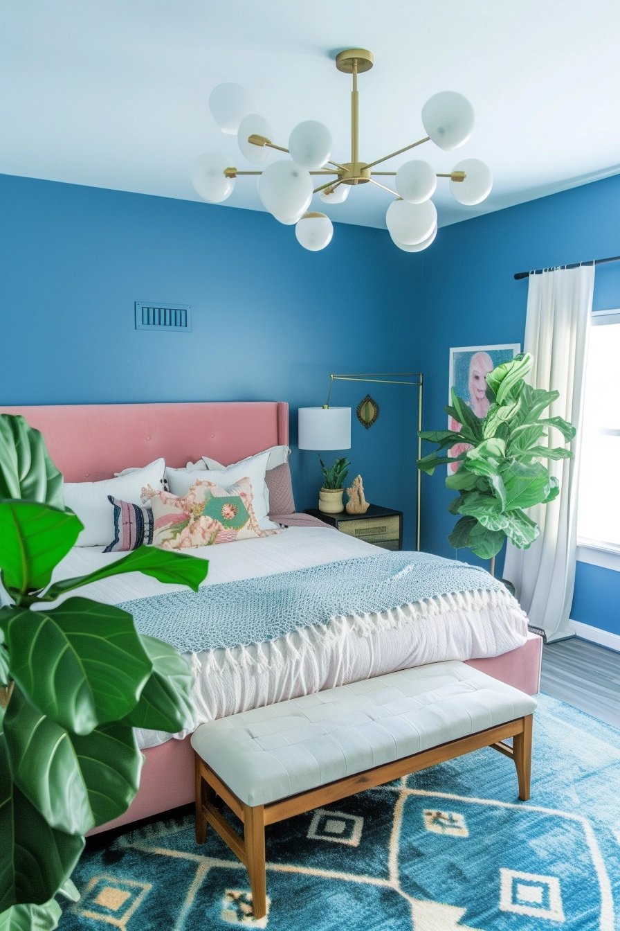 22 Blue and Pink Bedroom Ideas That Look Good Together