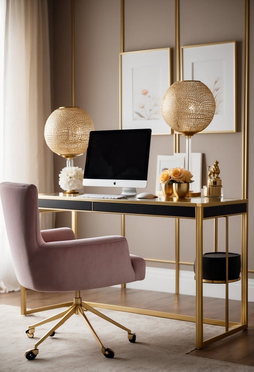 25 Chic and Feminine Home Office Ideas Tailored for Women