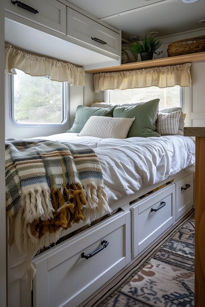20 Ingenious Small RV Bedroom Ideas for Comfortable Travelling