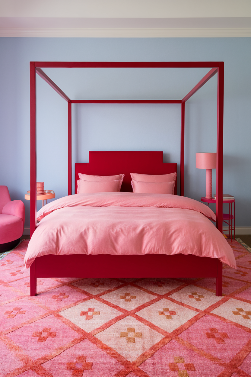 20 Stunning Red and Pink Bedroom Ideas That Will Make You Swoon