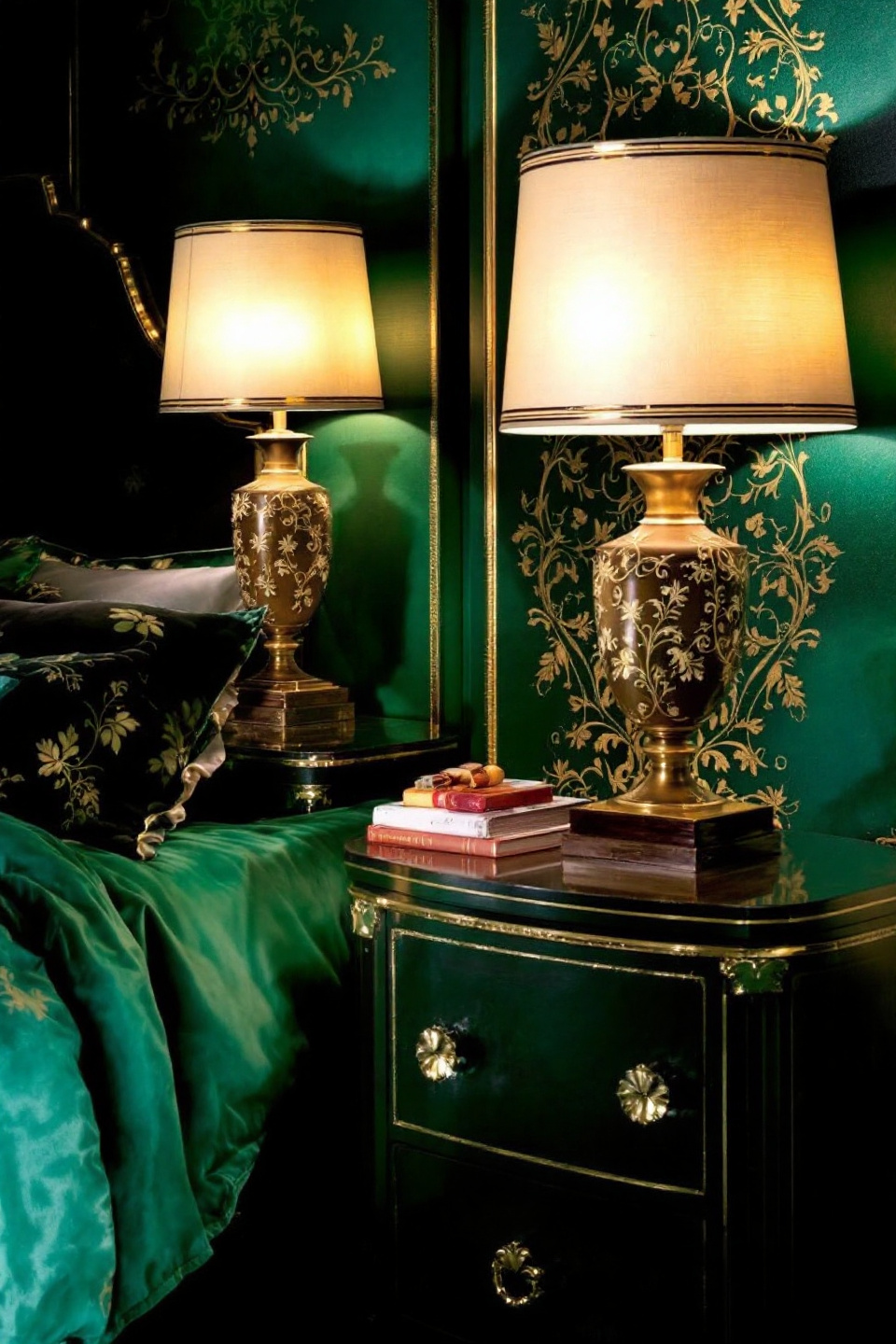 27 Luxurious Emerald Green and Gold Bedroom Ideas You'll Love