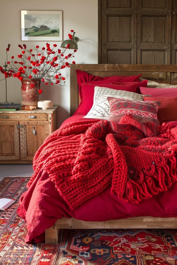 19 Red Bedroom Ideas That'll Make You Forget All About "50 Shades"