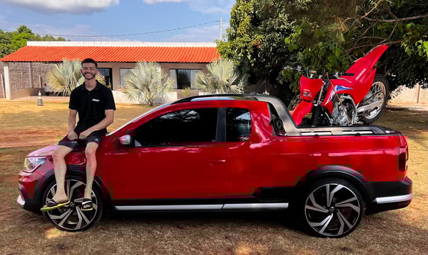 SAVEIRO CROSS G7 + CRF250F 0km ou 70 MIL