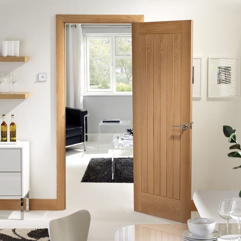 Internal Oak Fully Finished Suffolk Original 6P Door (OPFOSUF)