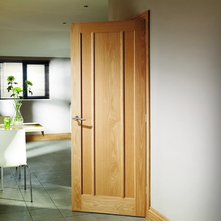 Internal Oak Unfinished Worcester 3P Door (INTOWOR)